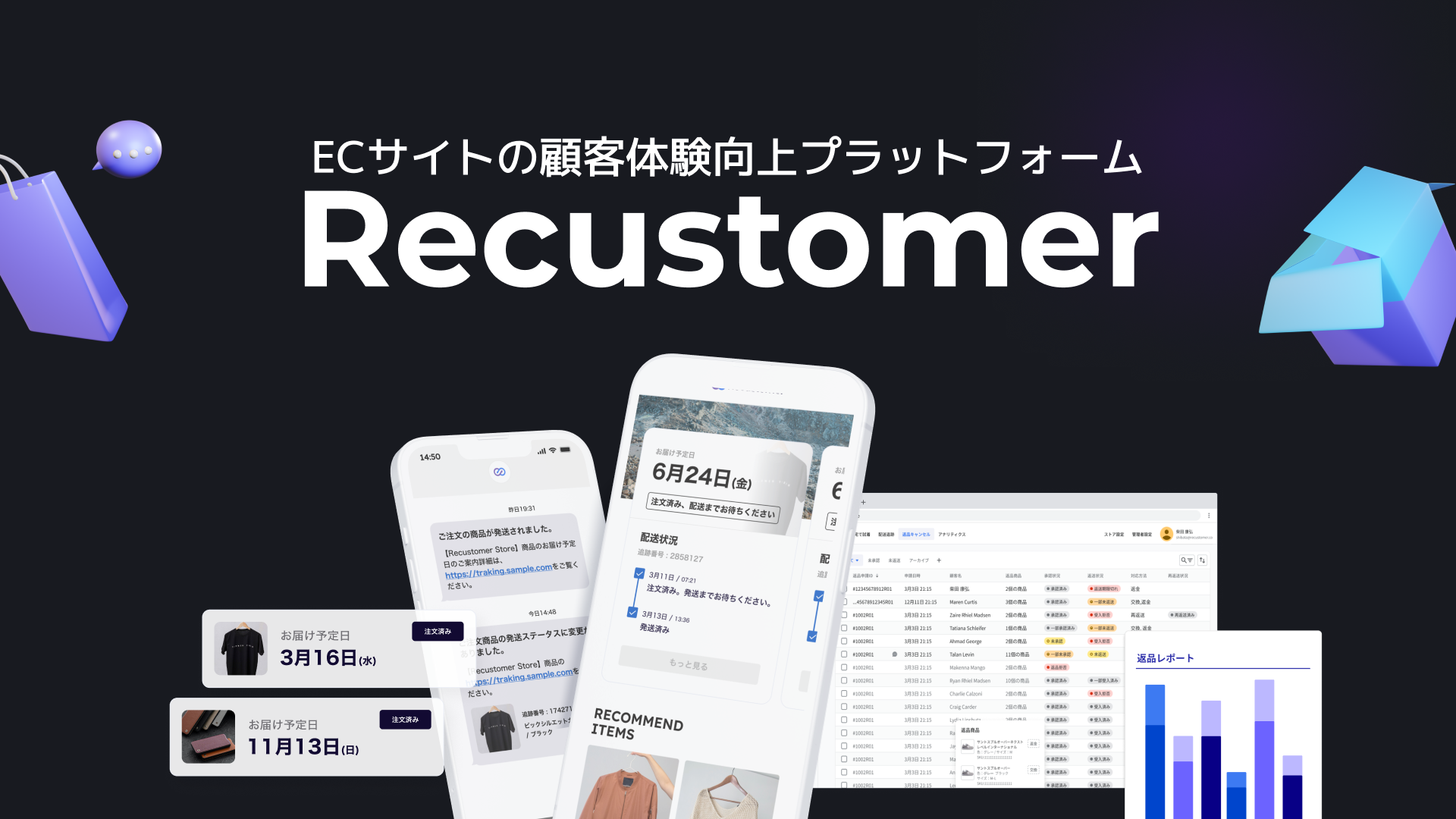 EC事業者向け購入後体験プラットフォーム「Recustomer」、シリーズAで総額約5億円の資金調達を実施